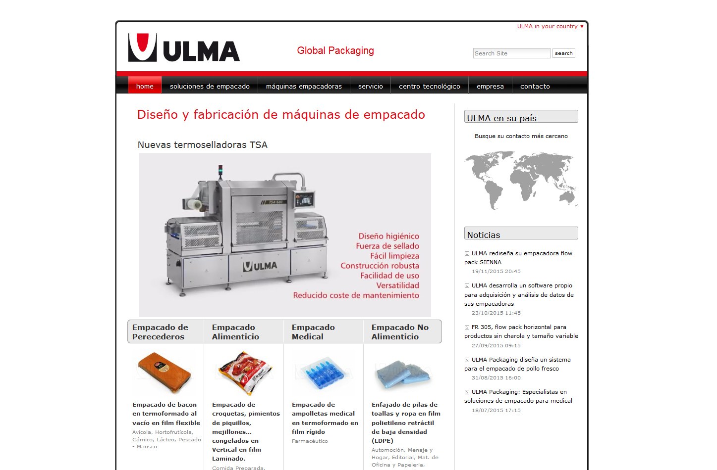 ULMA Packaging launches a new website for Latinoamerica — ULMA Begira